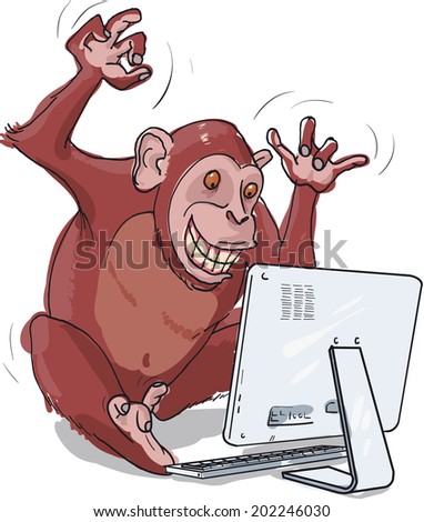 Monkey Typewriter Stock Photos, Monkey Typewriter Stock Photography ...