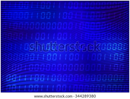 01 Digits Vector Wallpaper Blue Binary Stock Vector 344289380 ...