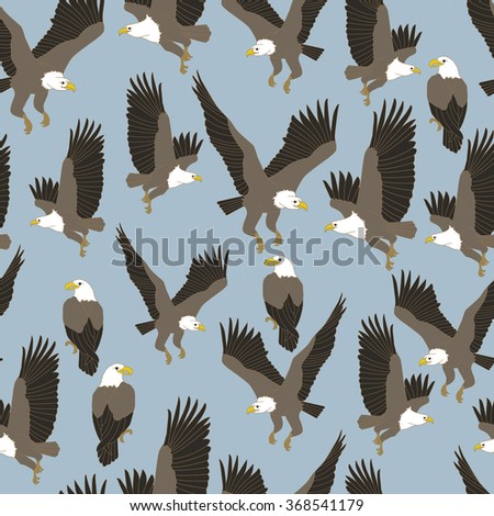 Eagle Pattern Seamless Pattern Background Stock Vector 368541179 ...