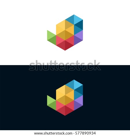 Cube Logo Vector Stock Vector 577890439 - Shutterstock