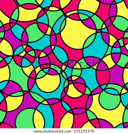 Hand Draw Pop Art Circle Seamless Stock Vector 106796096 - Shutterstock