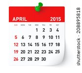 April 2015 Calendar Page Free Stock Photo - Public Domain Pictures